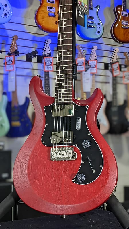New PRS S2 Standard 24 Satin Vintage Cherry Nitro W/ PRS Bag, | Reverb