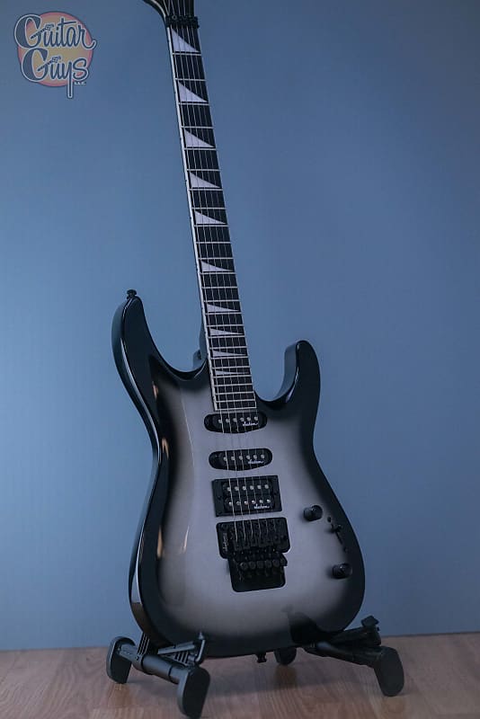 Jackson JS34 DKA Dinky Silver Burst with Jackson Hard Case | Reverb