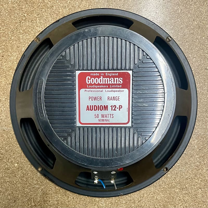 Goodmans Audiom 12-P 12" Guitar speaker - Laney spec - 8 | Reverb UK