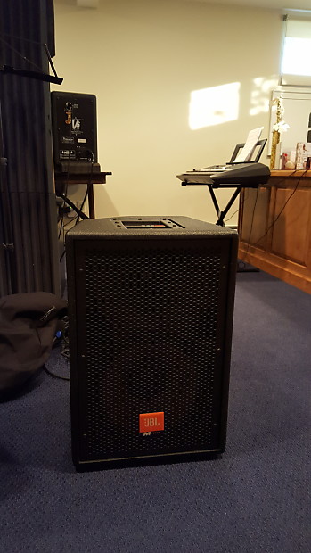 2-JBL MPro MP412 Black Speakers | Reverb