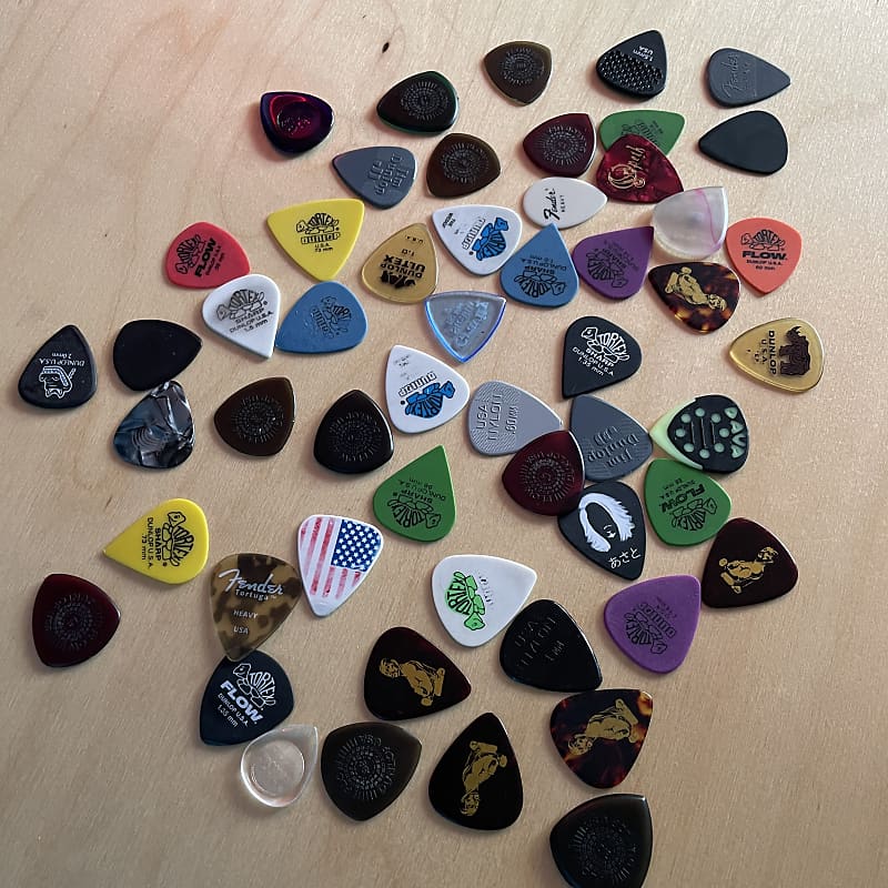 50+ Guitar Picks - Dunlop, Flow, Sharp, Ultex, Stone Age, | Reverb