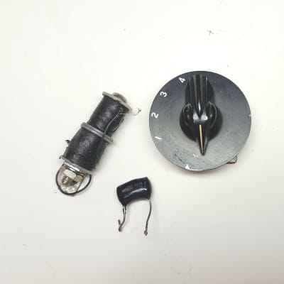 1974 Gibson Ripper Bass parts. Rotary switch, faceplate, and | Reverb