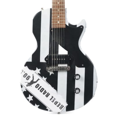 Gibson Les Paul Junior "Black American Flag" Custom Paint Job | Reverb