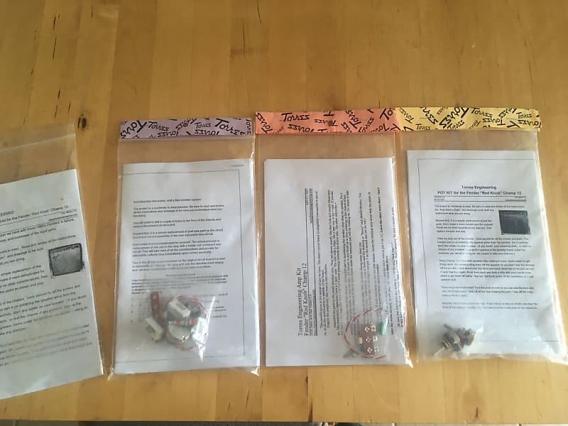 Torres Fender Champ 12 New Old Stock mod kits 1990's | Reverb