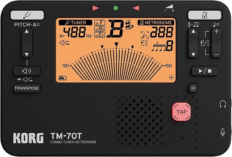 Korg TM-70 Tuner and Metronome - Black | Reverb
