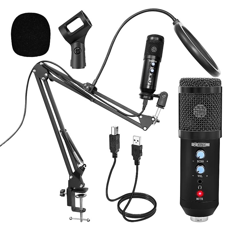 5 Core Podcast Microphone Bundle USB Condenser PC Mic | Reverb