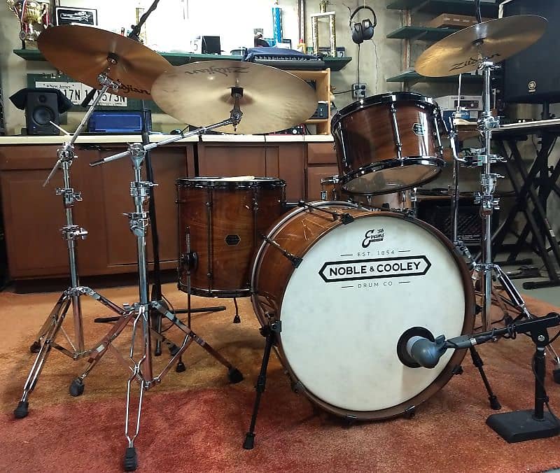 Noble & Cooley Walnut Classic 3 pc drum set Natural Walnut | Reverb