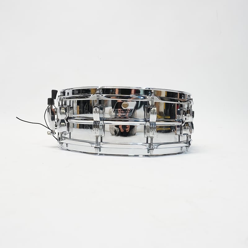 LUDWIG ROCKER 14"X 5" SNARE DRUM 1980s - Chrome | Reverb