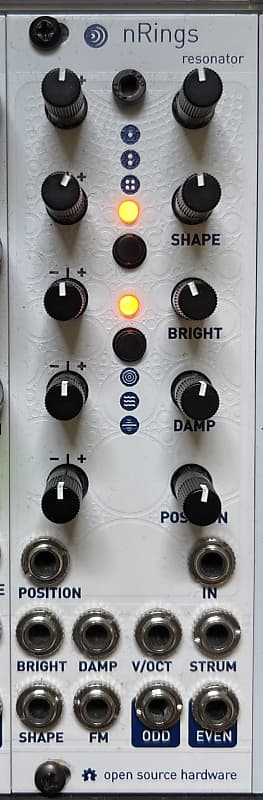 Magpie Modular nRings Mutable Instruments Rings Resonator | Reverb