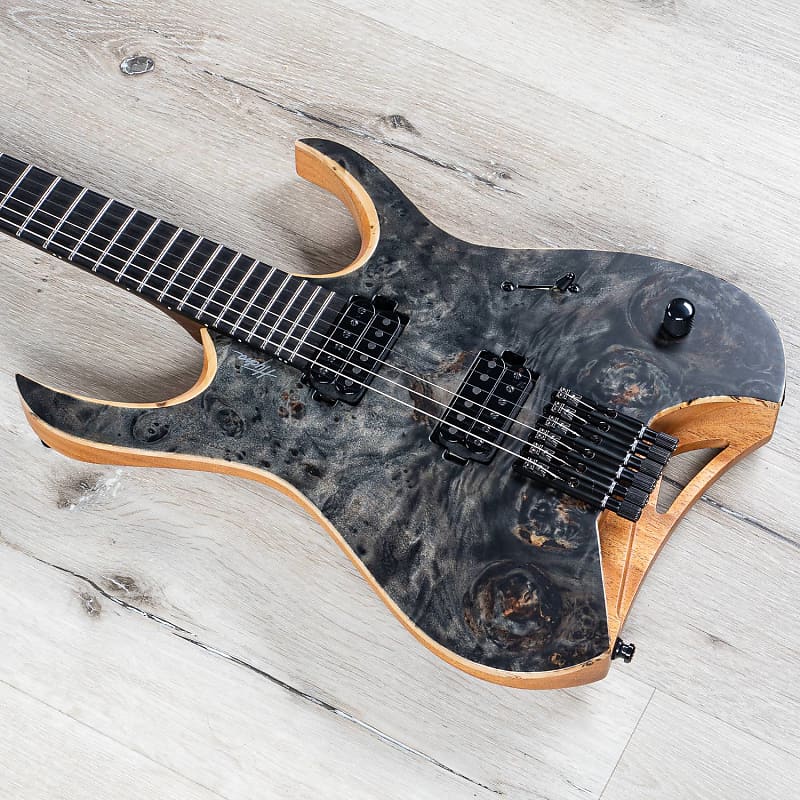 Mayones Hydra Elite 6 Headless Guitar, Ebony Fretboard, | Reverb