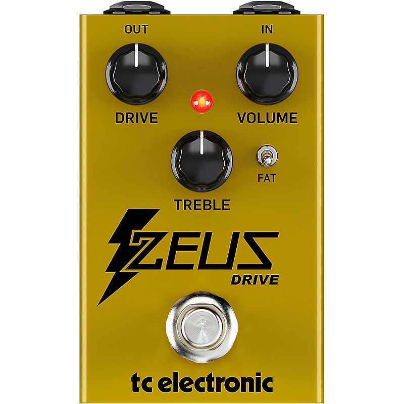 TC Electronic Zeus Drive Overdrive Effects Pedal Regular Gold | Reverb