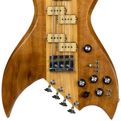 1983 BC Rich Bich 8-String Bass Guitar Natural | Reverb