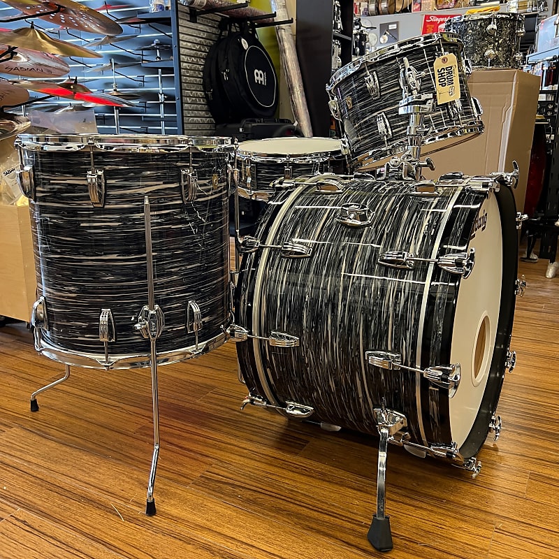 Ludwig Legacy Maple Vintage Oyster Black 4pc Kit | Reverb