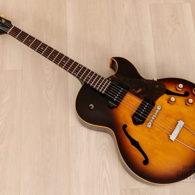 1965 Gibson ES-125 DC Cutaway Vintage Archtop Guitar Sunburst | Reverb