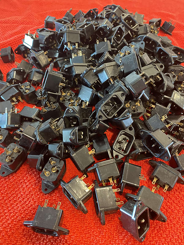 200 NOS 1960-70’s British Bakelite IEC AC sockets | Reverb