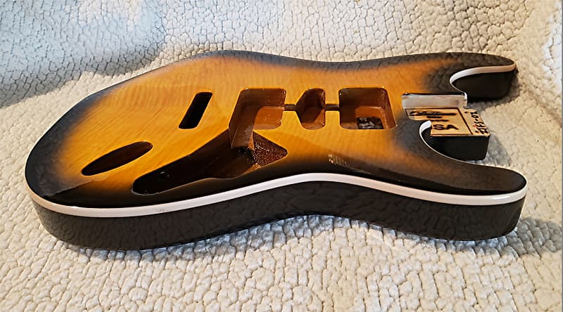 The last USA made bound Alder body in "2 tone sunburst" Flame | Reverb