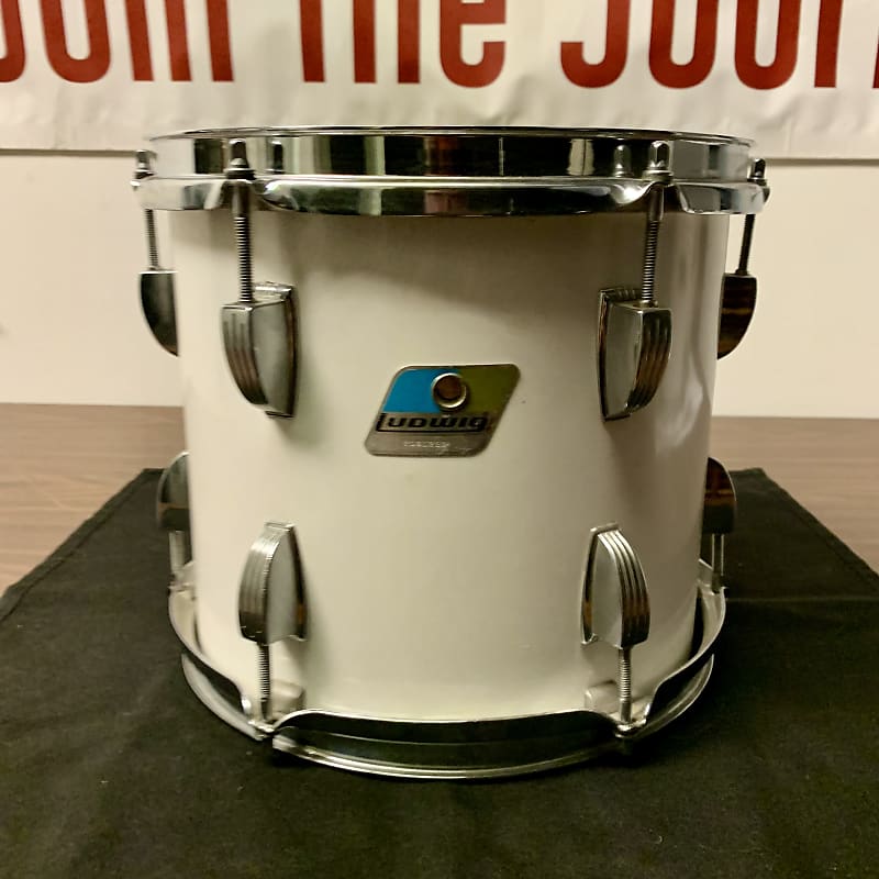 Ludwig 9x10 Tom 6 ply 1980’s - White Cortex | Reverb