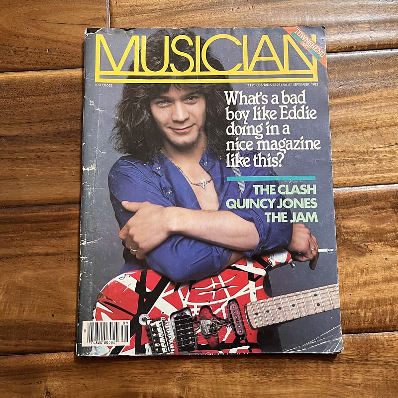 Musician Magazine Eddie Van Halen 1982 | Reverb
