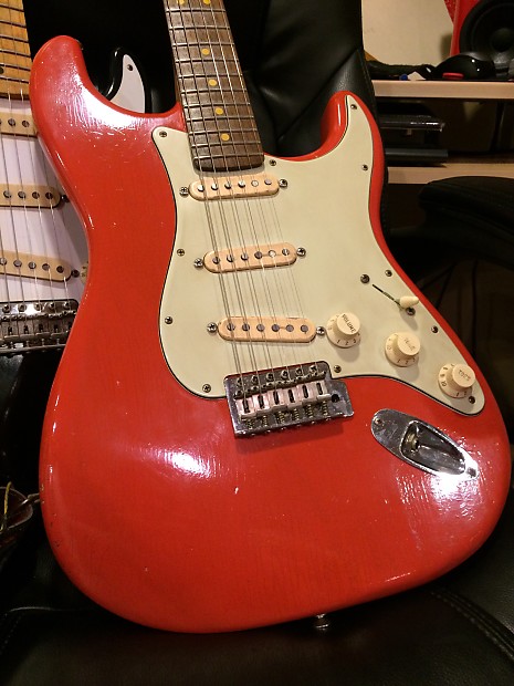 Stratocaster Relic Body Relic Strat Fiesta Red | Reverb