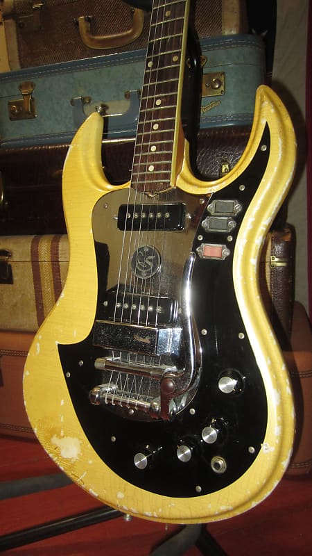 ~1967 Standel Custom Deluxe Solidbody Electric Pearl White | Reverb