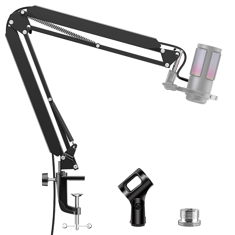 Mic Stand, Boom Arm With Cable Management Channels Microphone | Reverb
