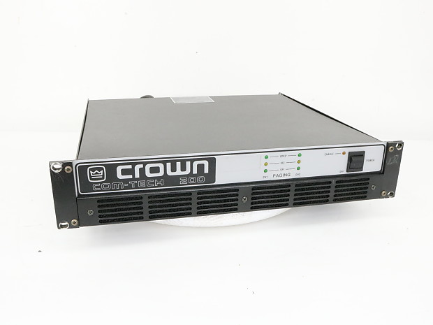 Crown Com-Tech 200 Power Amp 70 Volt 4/8 Ohms #2 | Reverb