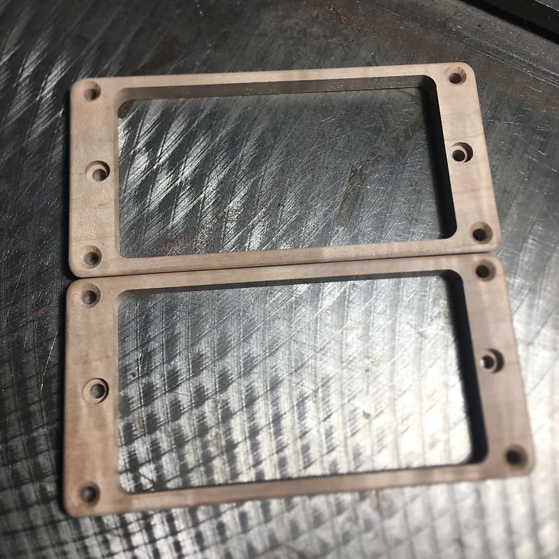 Guilford 3A Flame Maple Flat Pickup ring Set with Recessed | Reverb