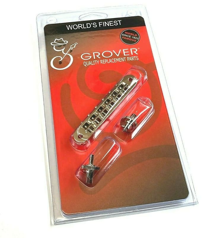 Grover Nickel UNSLOTTED Nashville TOM Bridge for USA Gibson | Reverb