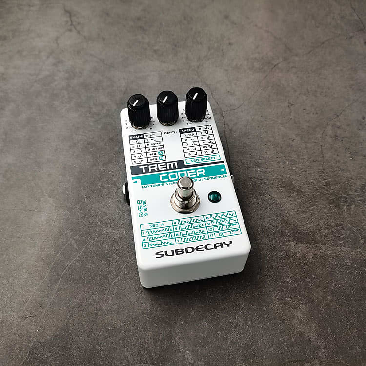 Subdecay TremCoder Stereo Tremolo / Sequencer - White | Reverb