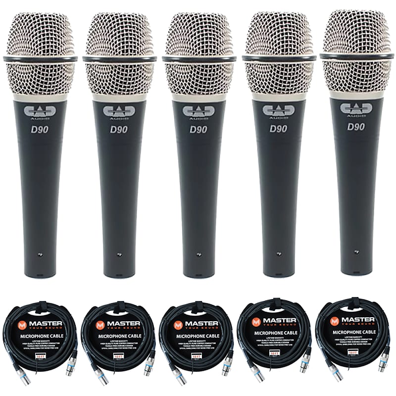 5-Pack CAD Audio D90 Supercardioid Dynamic Handheld | Reverb