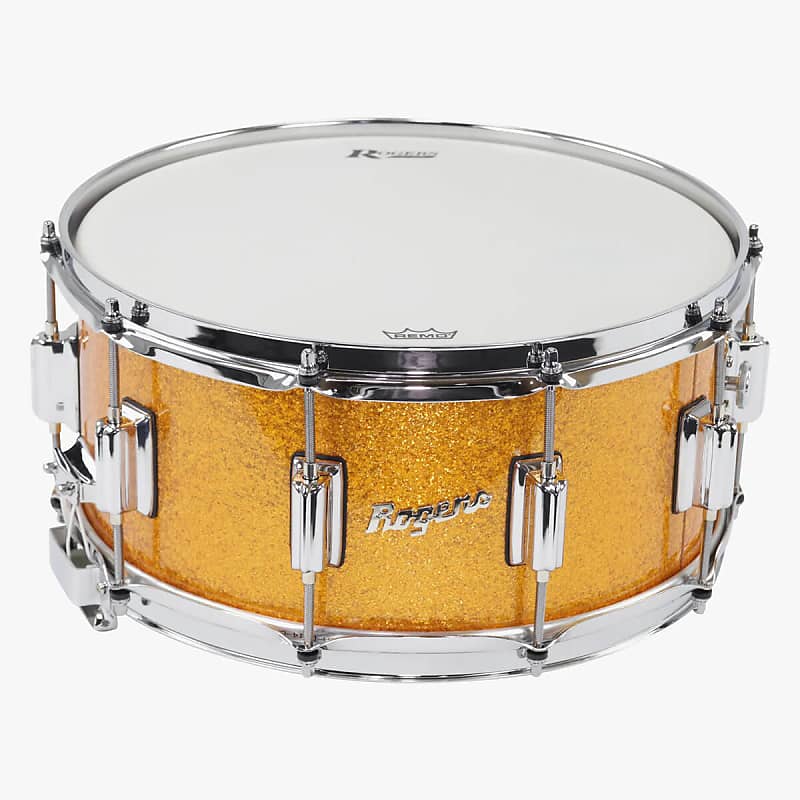 Rogers Dyna-Sonic Snare Drum 14x6.5 Gold Sparkle | Reverb