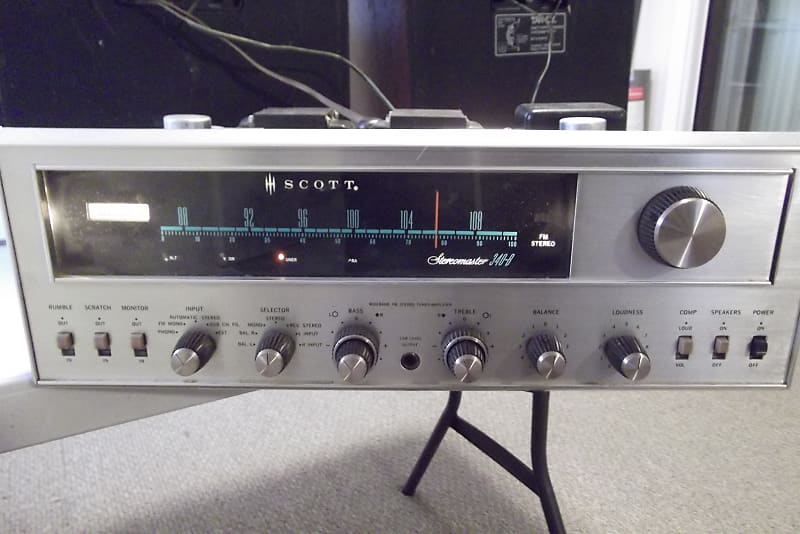 H.H. SCOTT 340 B VINTAGE TUBE STEREO RECIEVER WORKS | Reverb