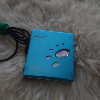 Working BLUE Sony MZ-E520 MD minidisc player mdlp unit only | Reverb