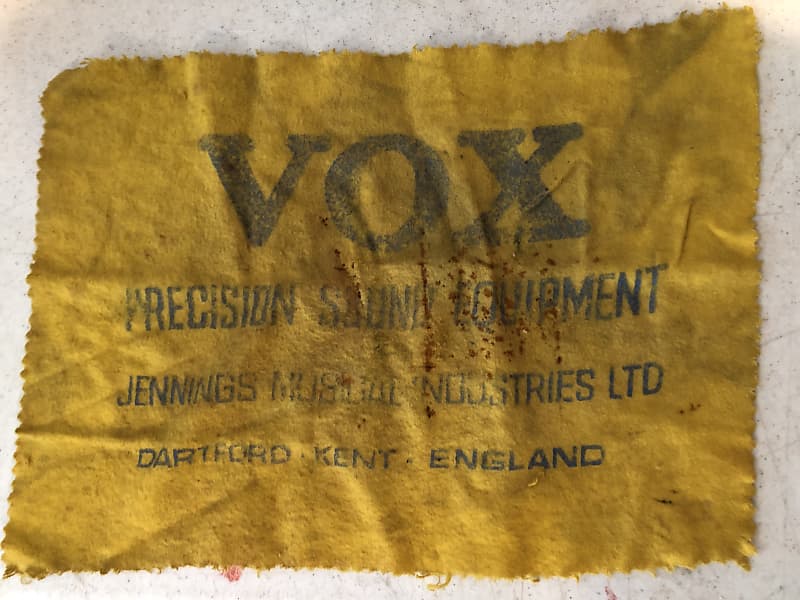 Vox Polishing cloth 1960's - Yellow | Reverb