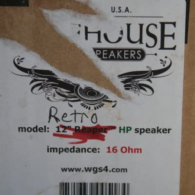 WGS 12" Retro 30 - 75 Watts - 16 Ohm | Reverb