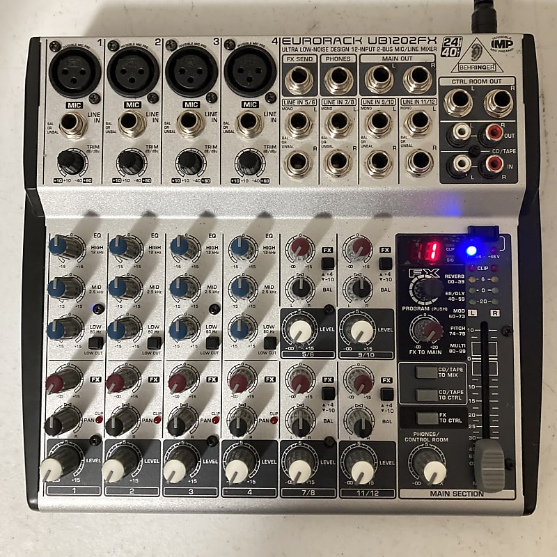 Behringer UB1202FX 12-Input 2-Bus Mixer with FX - No power | Reverb