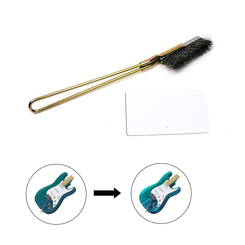 Metallic Brush & Card Scraper | Reverb