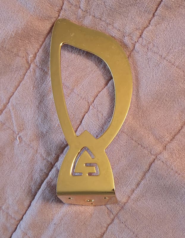 Guild M75 G logo harp tailpiece - left handed guitar - gold | Reverb