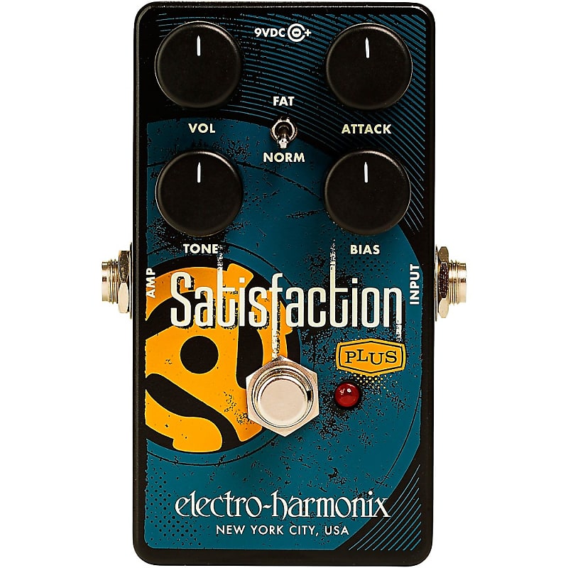 Electro-Harmonix Satisfaction Plus Fuzz Effects Pedal Black | Reverb