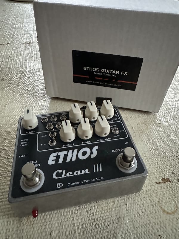 Custom Tones Ethos III boost overdrive - Black | Reverb