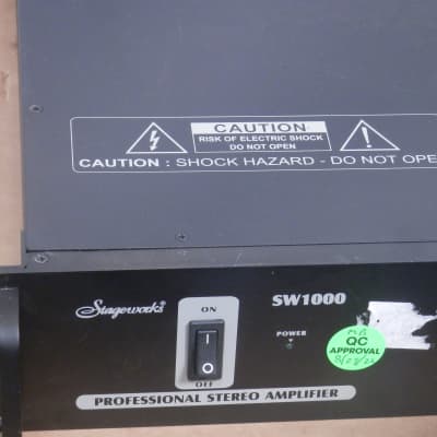 Used Stageworks SW1000 Professional Stereo Power Amplifier | Reverb