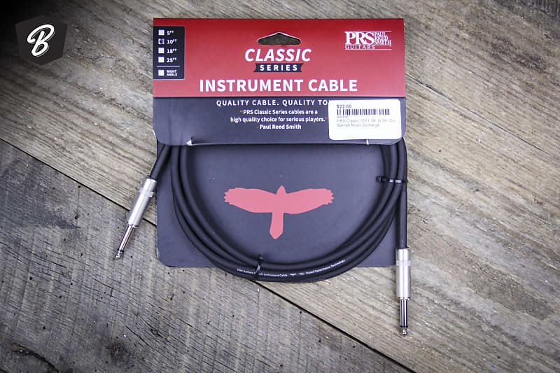 PRS Classic 10 Ft. Str. to Str. Guitar Cable | Reverb