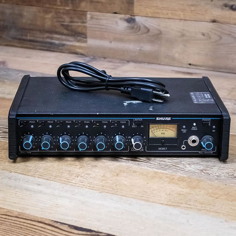 Shure M367 Portable AC/DC 6-Channel Mic Mixer | Reverb