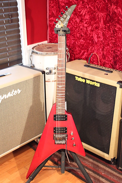 2008 Kramer Vanguard Flying V Red | Reverb