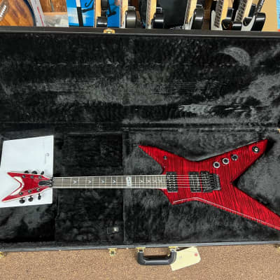 2007 Dean USA Dime Razorback Red/Black Striped | Reverb