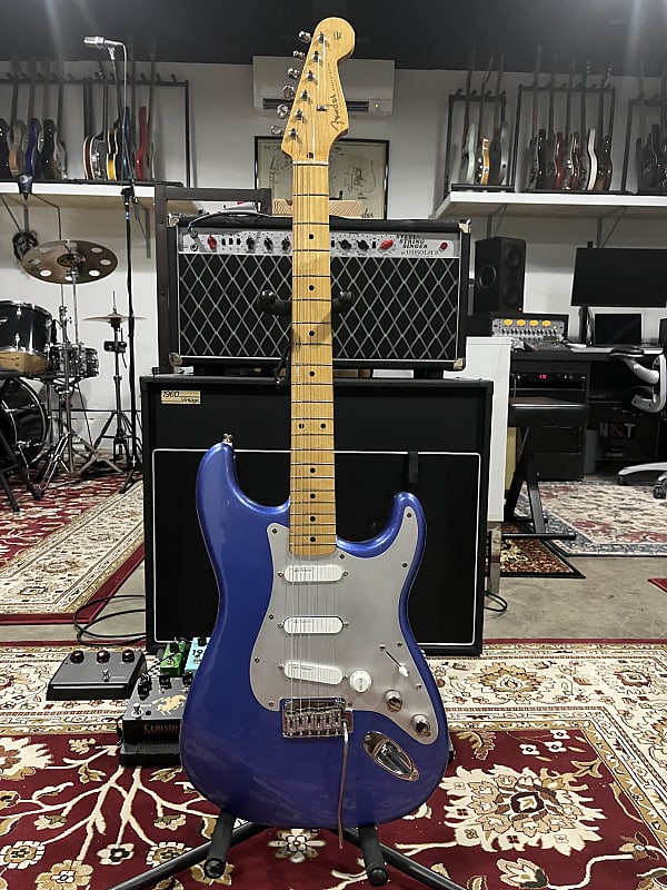 Fender Stratocaster Partscaster - Blue Sparkle | Reverb