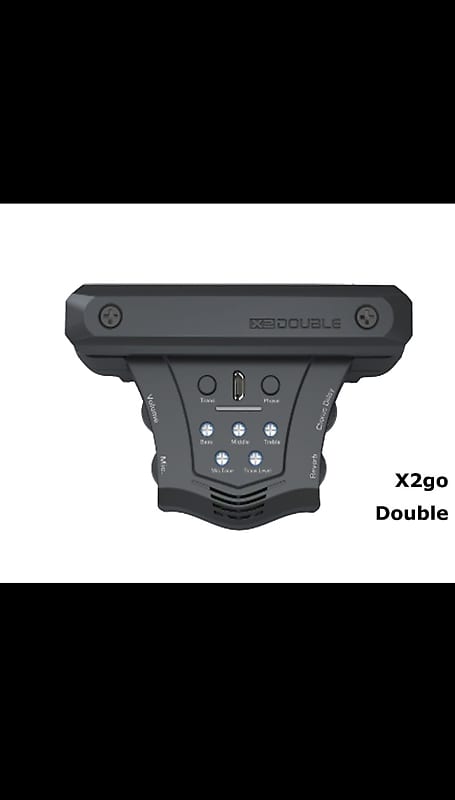 Double X2GO (AcoustiFex) Acoustic Guitar Preamp Pickup | Reverb