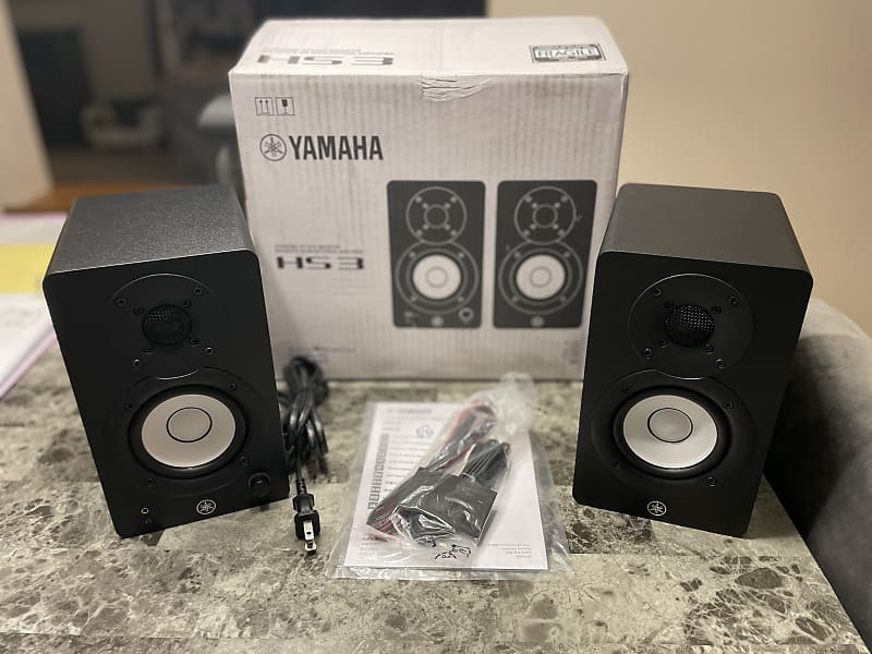 Yamaha HS3 3.5-inch Powered Studio Monitor - Black - PAIR | Reverb