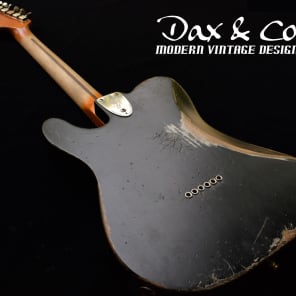 Heavy Relic Fender '72 Telecaster Custom! Black NYC Punk Tele | Reverb
