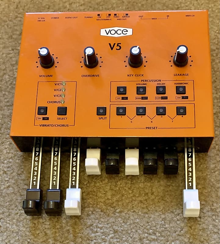 Voce V-5 drawbar module 2010 Orange | Reverb